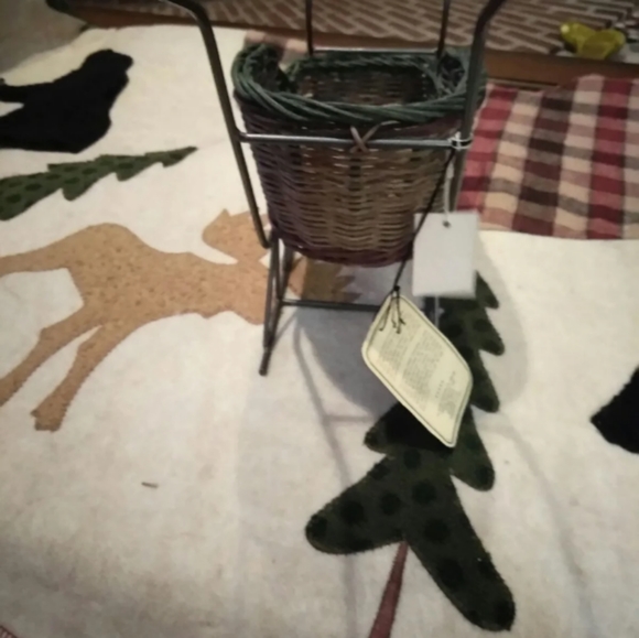 Christmas | Holiday | Christmas Wooden And Wire Weaved Sleigh | Poshmark